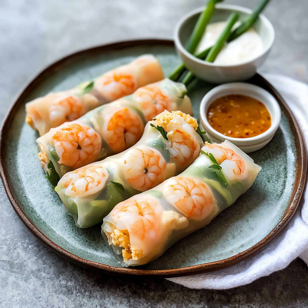 Easter Spring Rolls with Shrimp