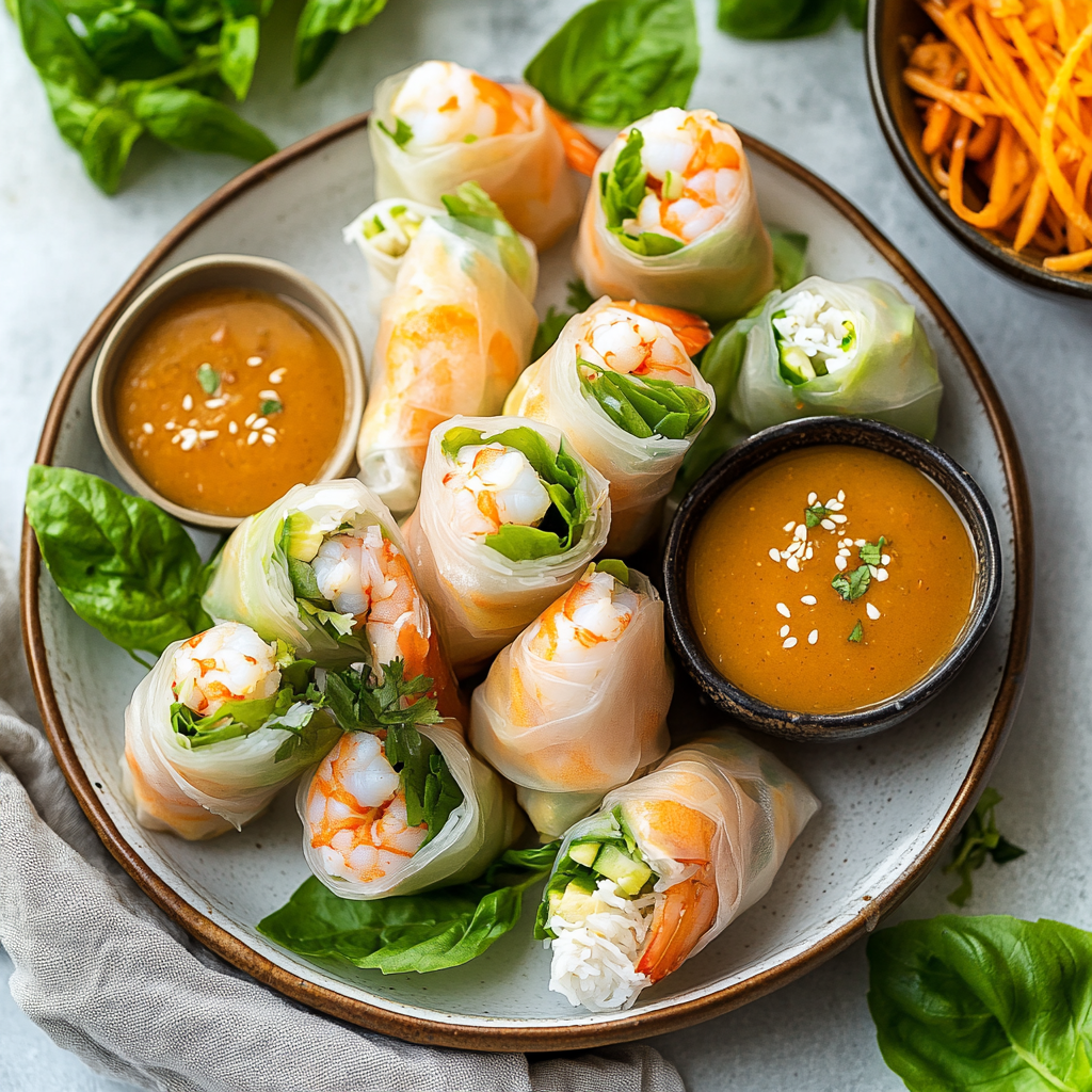 Easter Spring Rolls with Shrimp