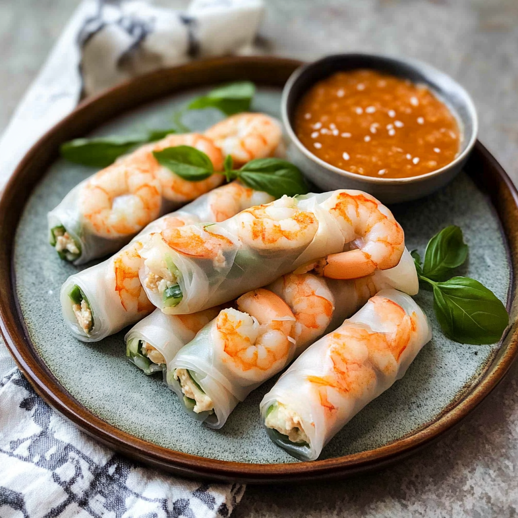Easter Spring Rolls with Shrimp