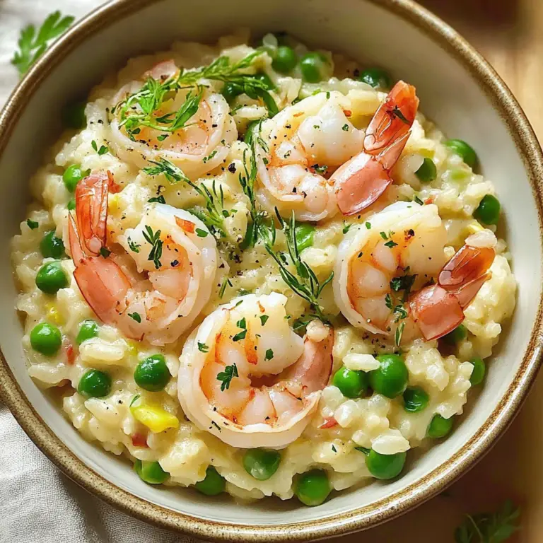 Creamy Shrimp Risotto with Peas