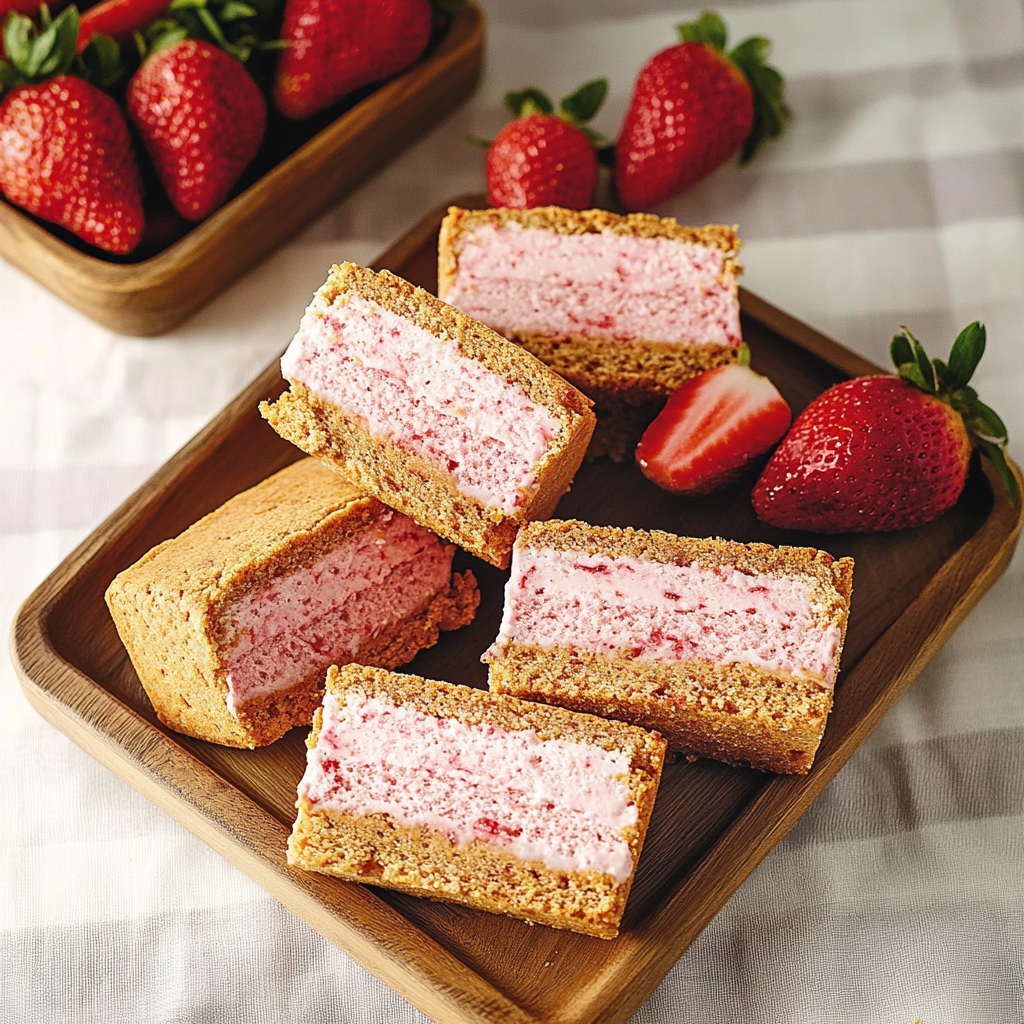 Homemade Strawberry Ice Cream Sandwiches