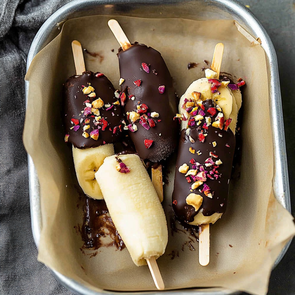 Frozen Chocolate Covered Bananas