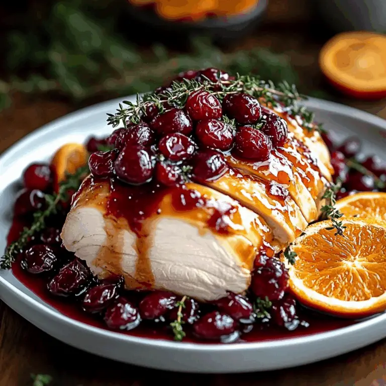 Irresistible Cranberry Orange Glazed Turkey Chicken Recipe
