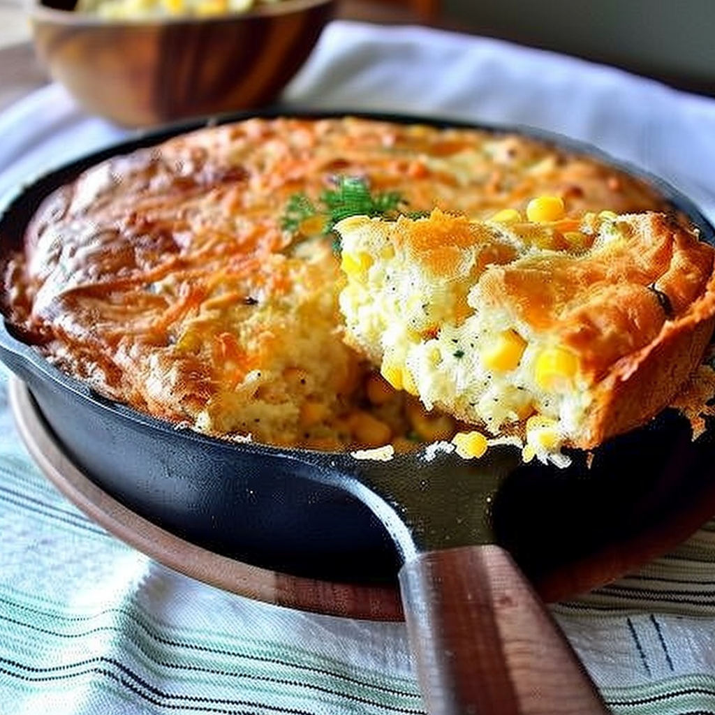 Sweet Corn & Cheddar Spoonbread