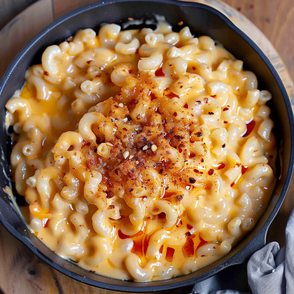 Spicy Gochujang Mac and Cheese Bake