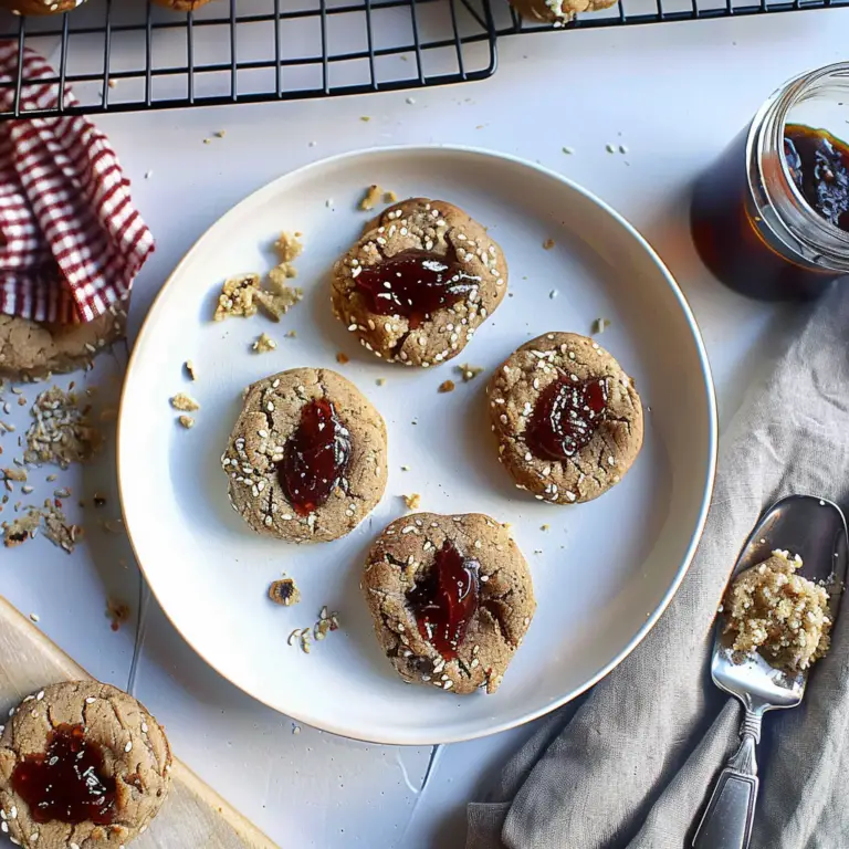 Star Anise & Fig Jam Thumbprint Cookies