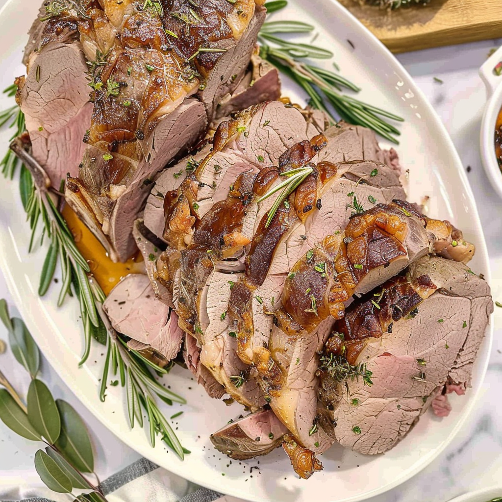 Roast Leg of Lamb with Garlic and Rosemary