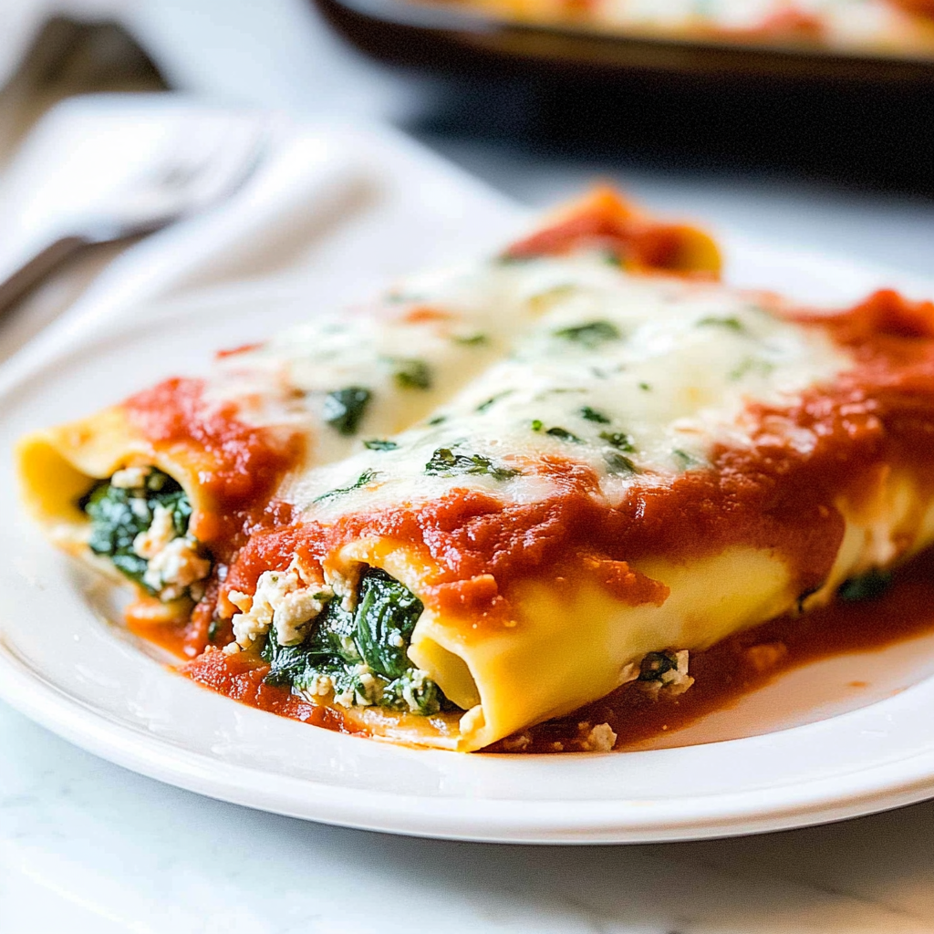 Spinach Manicotti
