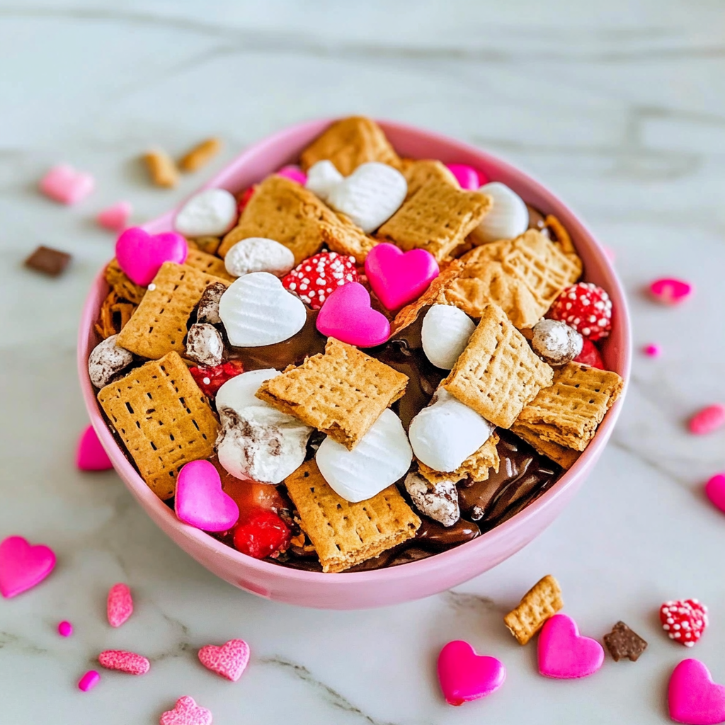 Valentine S'mores Party Mix