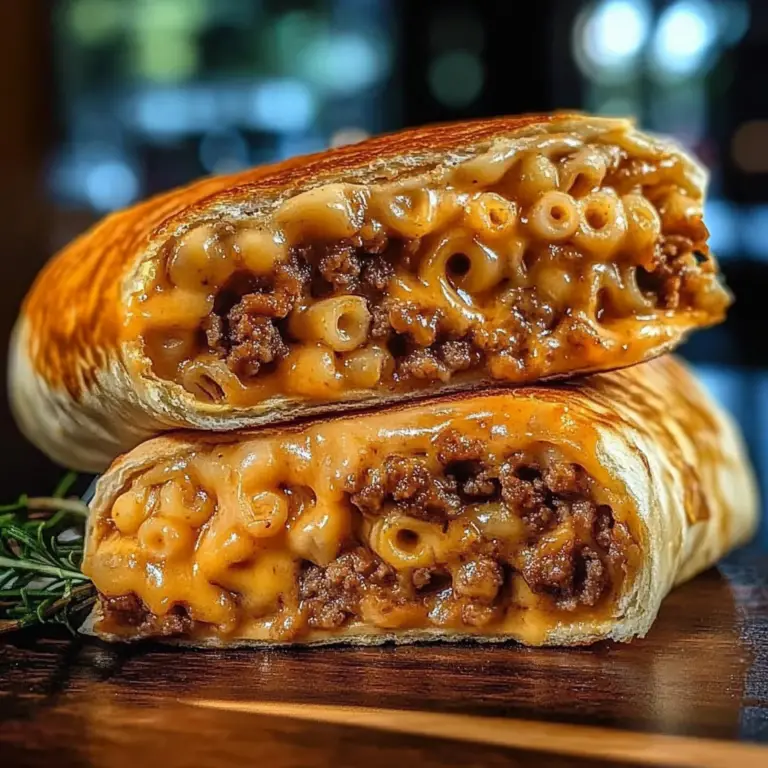 Bacon Mac n Cheese Burger Wrap