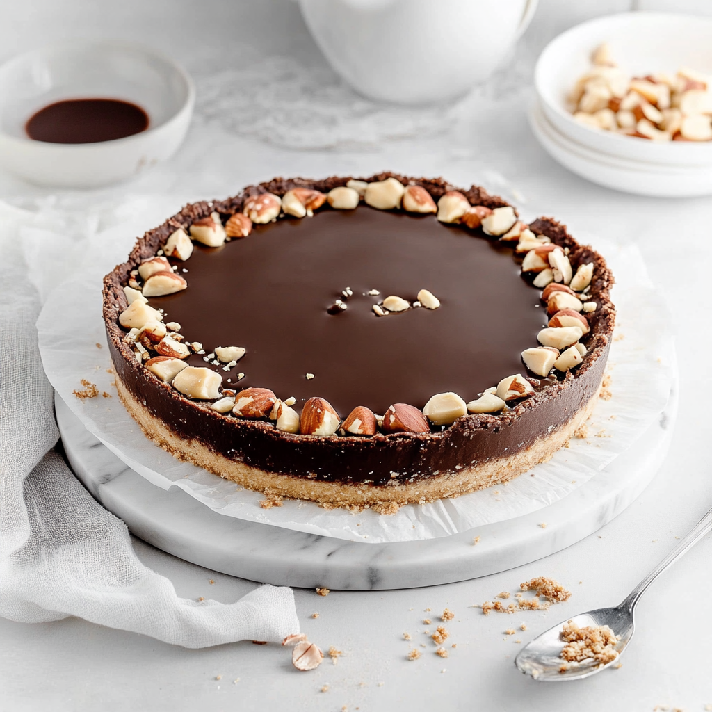 Chocolate Tart with Hazelnut Crust
