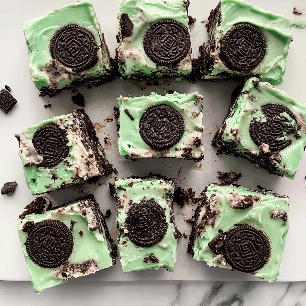 Mint Oreo Cookies Bars